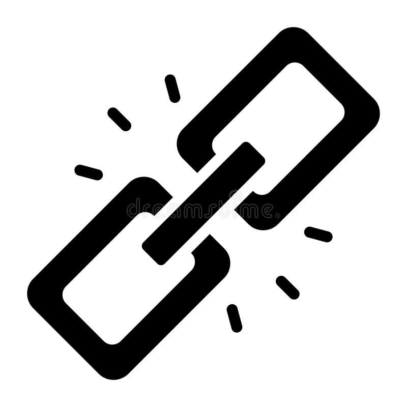 Web Link Icon Modern Illustration Stock Vector - Illustration of glyph ...