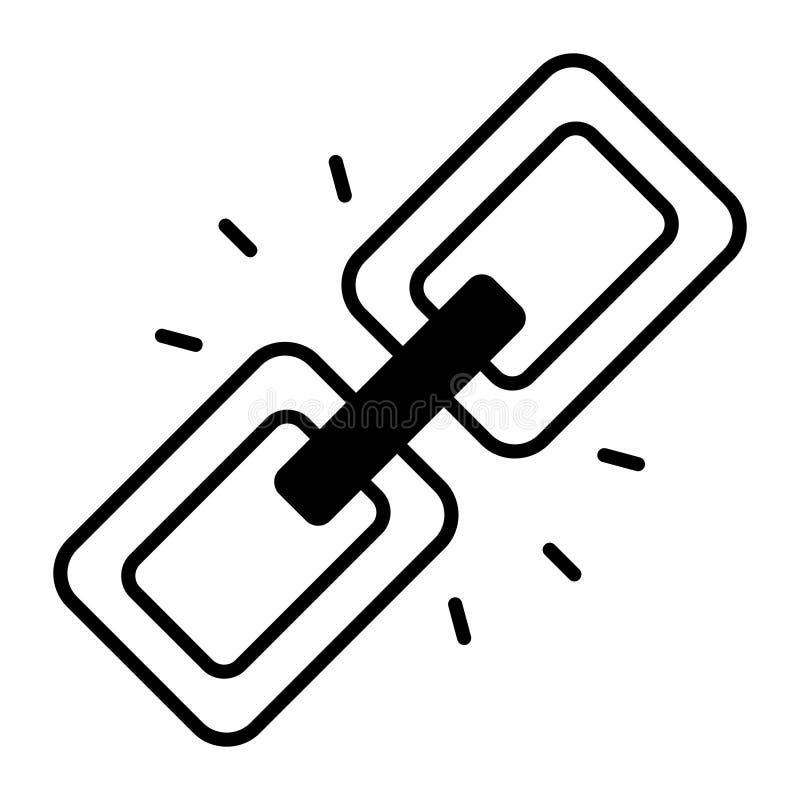 Web Link Icon Modern Illustration Stock Vector - Illustration of menu ...