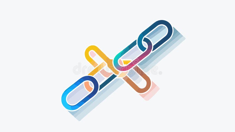 Modern Web Link Outline Icon Vector Illustration Stock Vector ...