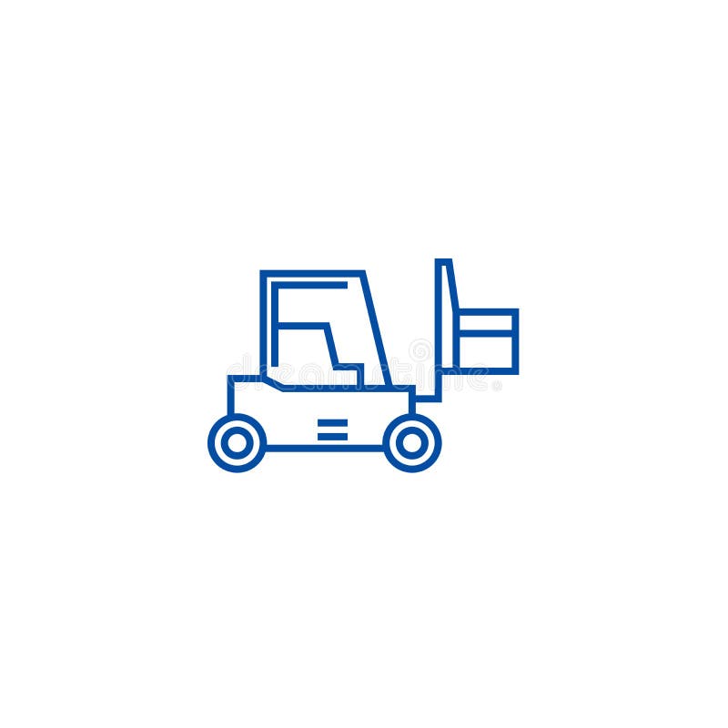 Loader Sign Line Icon Concept. Loader Sign Flat Vector Symbol, Sign ...