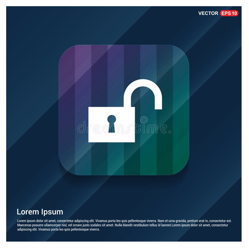 Web Lock Icon stock vector. Illustration of computer - 123836622