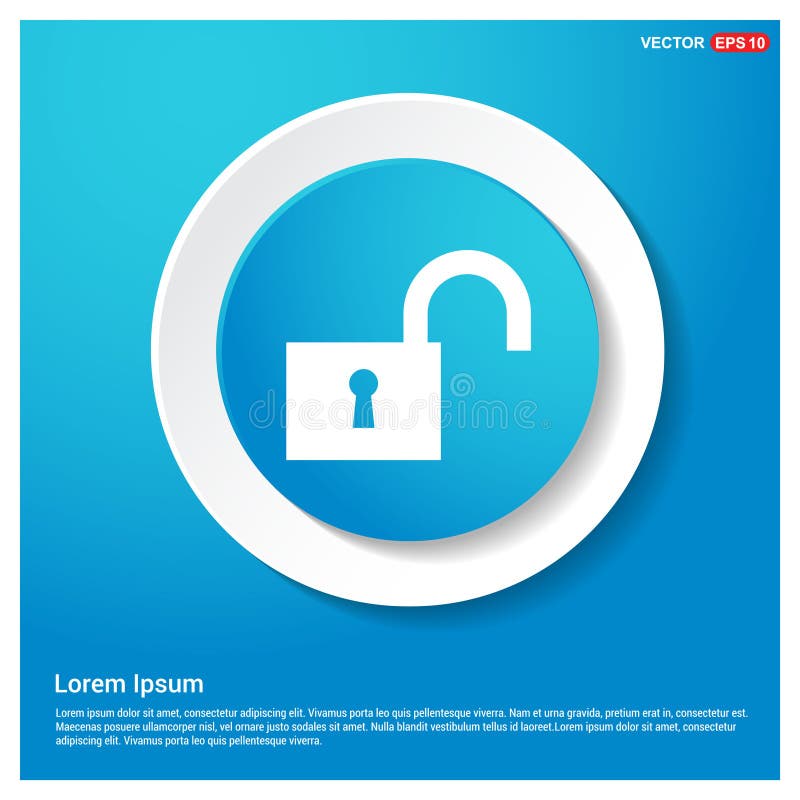 Web Lock Icon stock vector. Illustration of black, logotype - 132420106