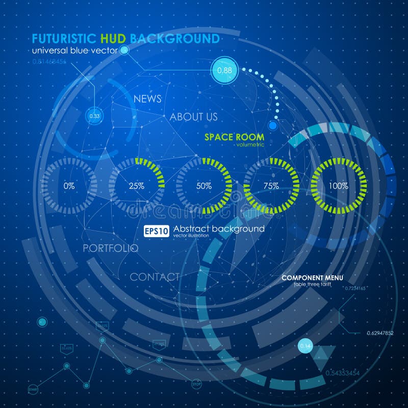 Web Loding Futuristic User Interface. Stock Vector - Illustration of ...