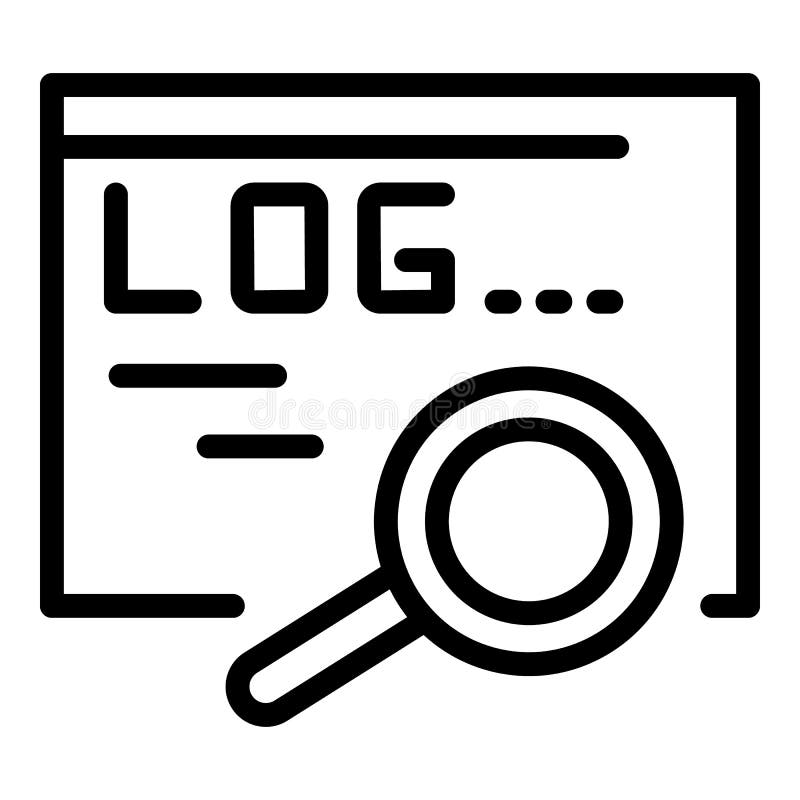 Web Log Icon Outline Vector. User Account Stock Vector - Illustration ...