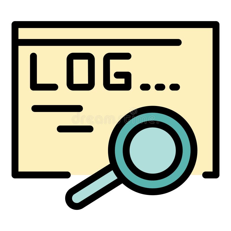 Web log icon vector flat stock illustration. Illustration of access ...