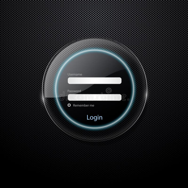 Web login form stock vector. Illustration of banner, design - 23902311