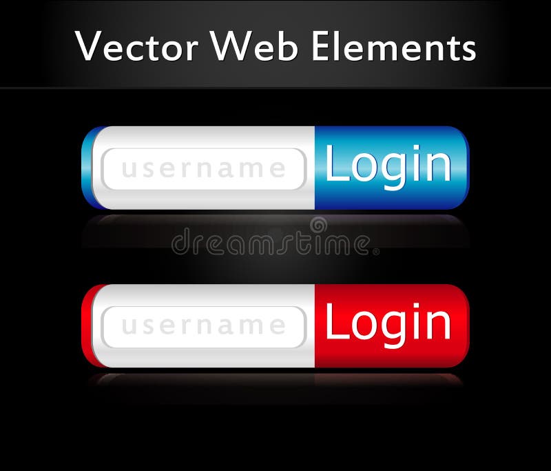 Login icon button stock illustration. Illustration of glossy - 127000119