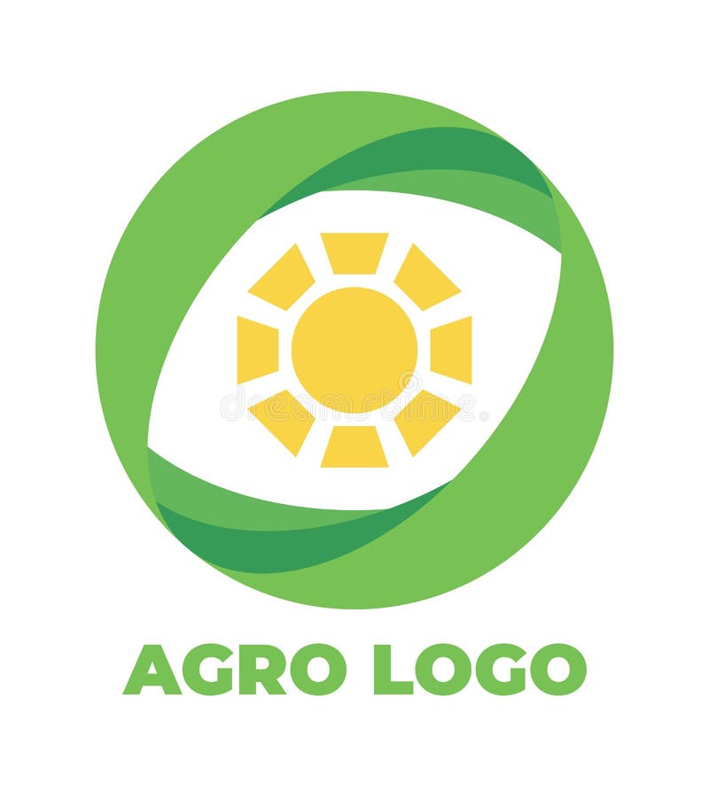 Agro Company Icon Element Design. Sign or Symbol, Logo Design for ...