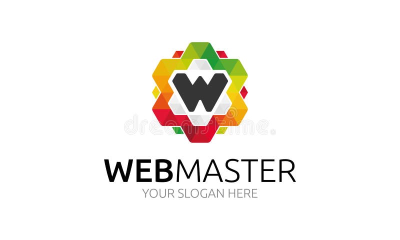 Web Master Logo Template stock vector. Illustration of server - 108674769