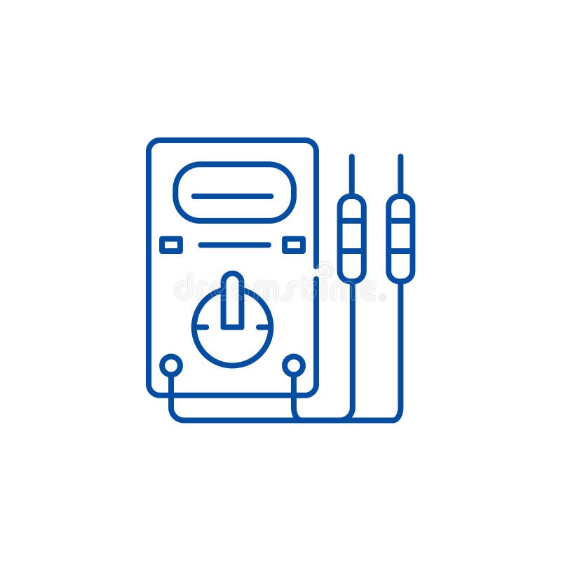 Measuring Instruments Line Icon Concept. Measuring Instruments Flat ...