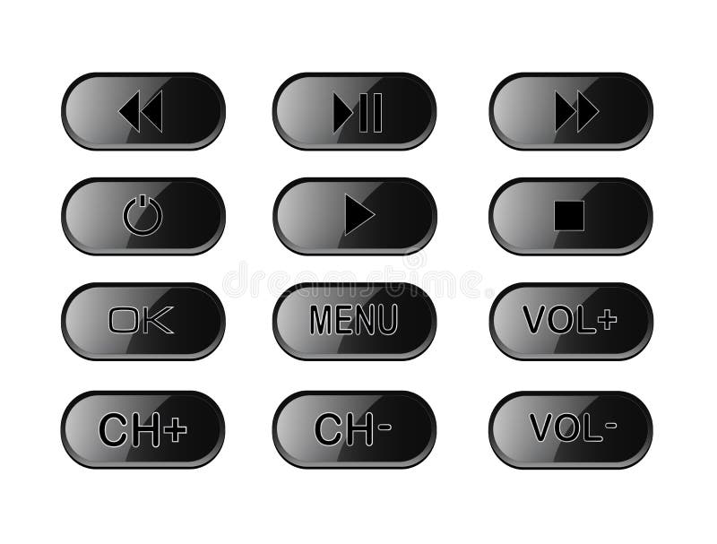 Web Media Button stock vector. Illustration of globe - 27289824