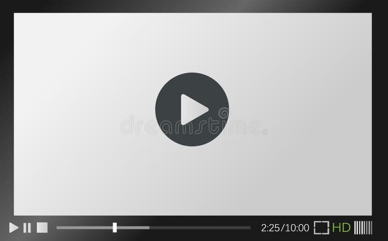 Media Player Control Panel Web Stock Illustrations – 5,582 Media Player ...