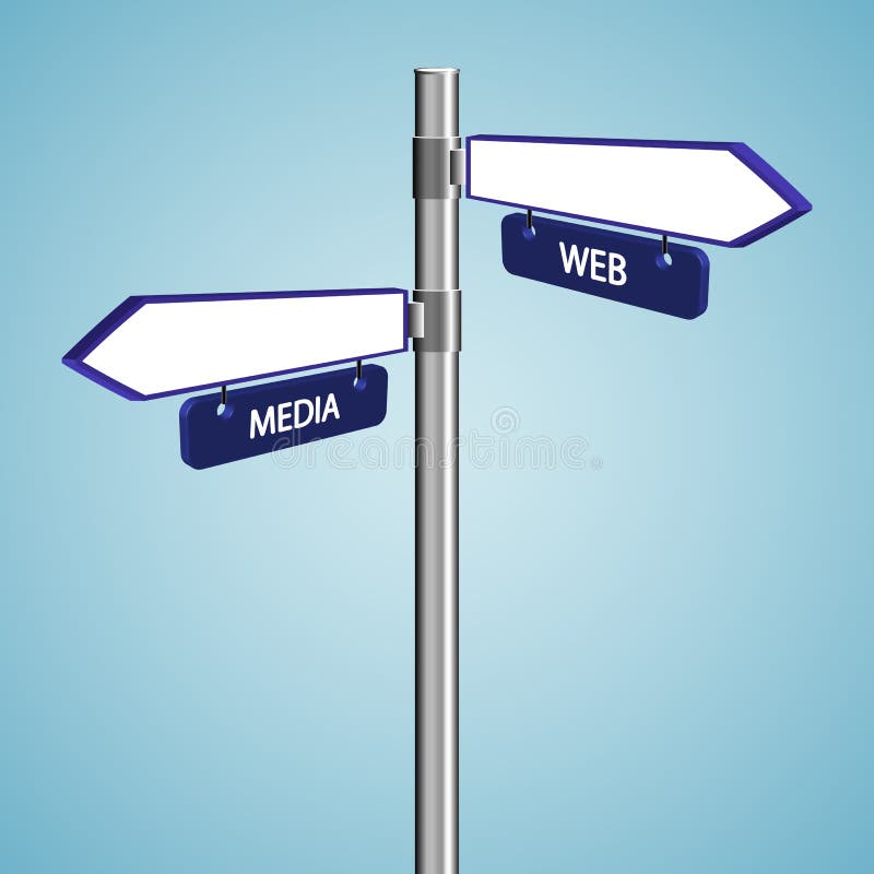 Web and media signs stock vector. Illustration of guide - 24413728