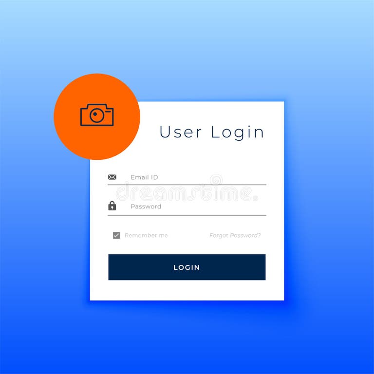 Web Member Signup Page Form Template with Easy User Interface Stock ...