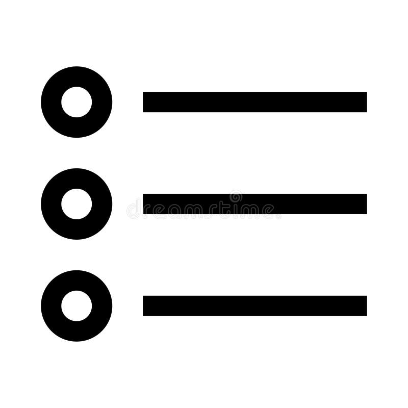 Menu thin line vector icon stock illustration. Illustration of flat ...