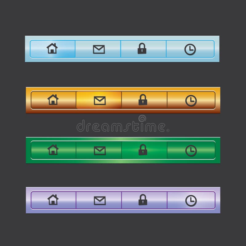 Web menu stock illustration. Illustration of online, navigation - 30691010