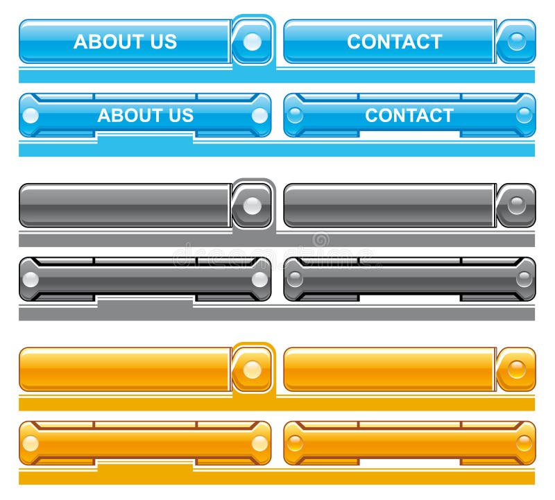 Web menu tech stock vector. Illustration of tech, black - 15589952