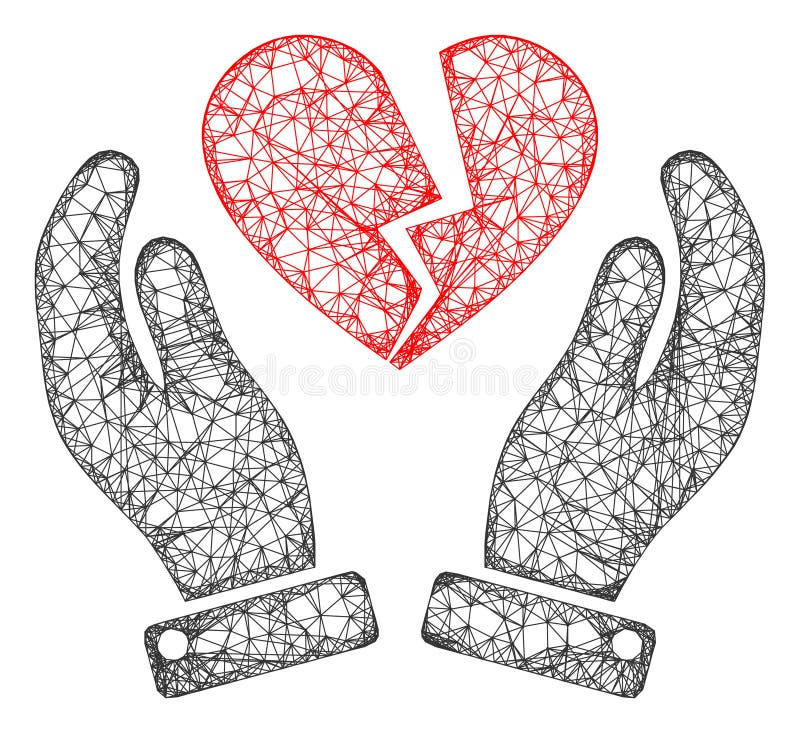 Web Net Broken Heart Care Hands Vector Icon Stock Vector - Illustration ... Web Net Broken Heart Care Hands Vector Icon Stock Vector - Illustration ...