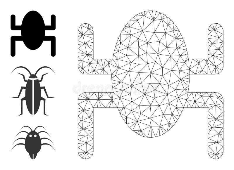 Web Network Bug Vector Icon and Other Icons Stock Vector - Illustration ...
