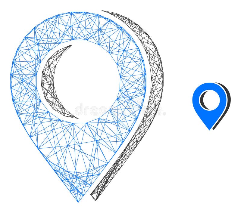 Big Red 3D USA Map Marker with Shadow on the Light Grey Background ...