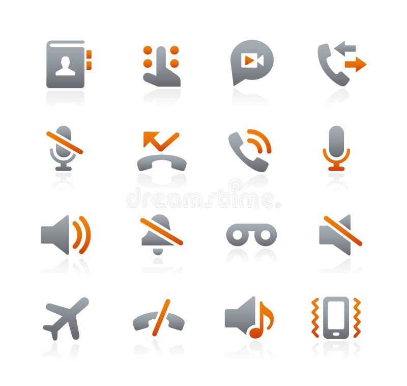 Interface // Graphite Icons Series Stock Vector - Illustration of ...