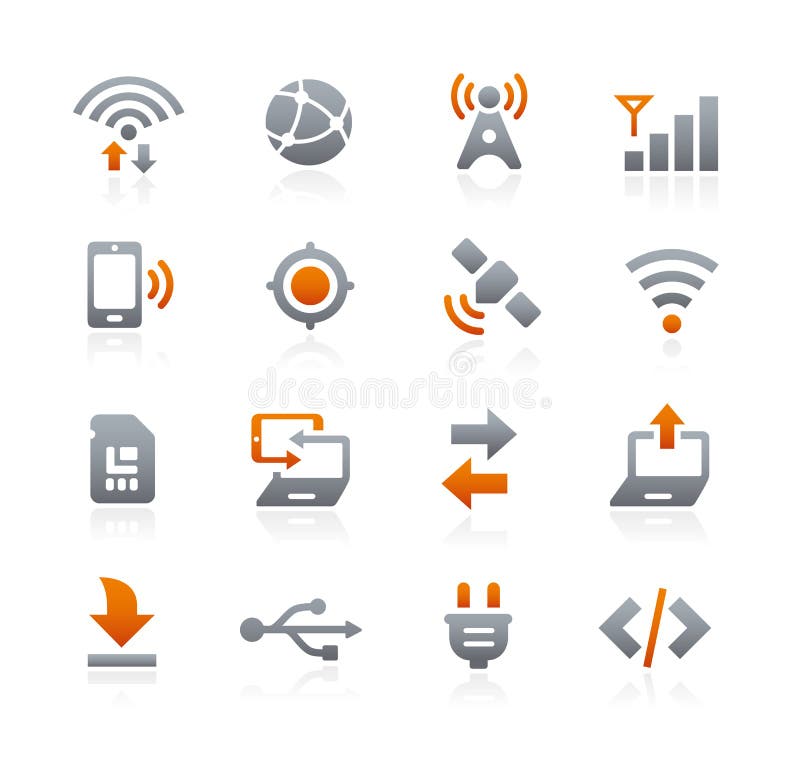 Interface // Graphite Icons Series Stock Vector - Illustration of ...