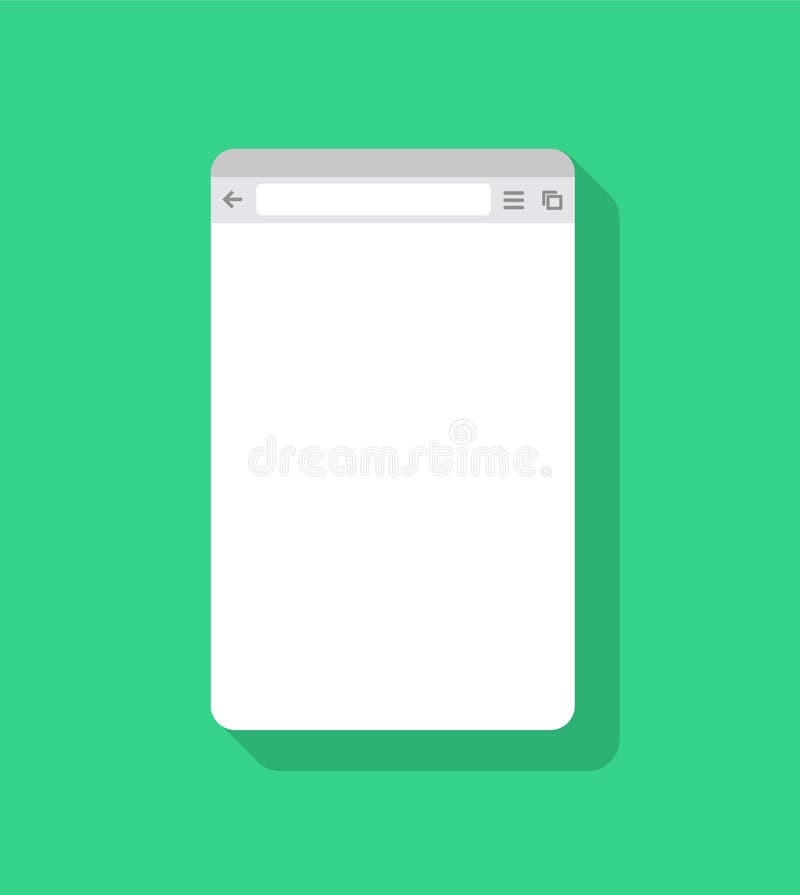 Web Simple Browser Window with Bookmark Stock Vector - Illustration of ...