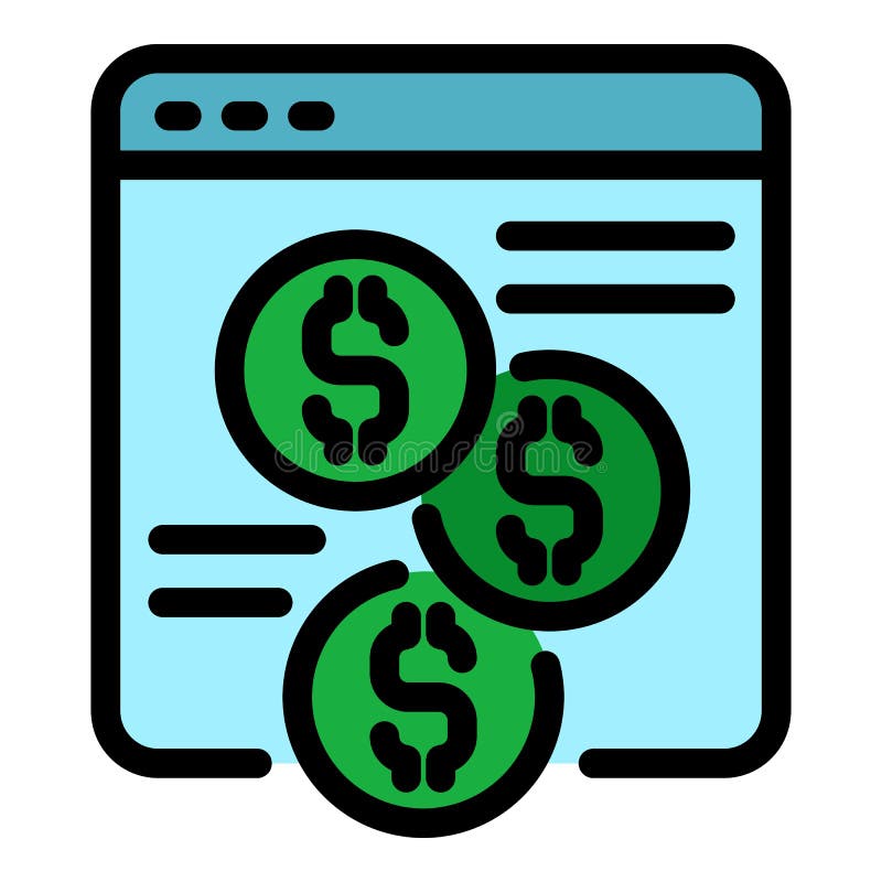 Web Monetization Icon Color Outline Vector Stock Vector - Illustration ... Web Monetization Icon Color Outline Vector Stock Vector - Illustration ...