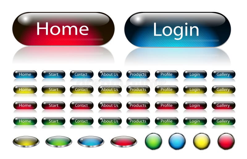 Web Set of UX UI Navigation Buttons Stock Illustration - Illustration ... Web Set of UX UI Navigation Buttons Stock Illustration - Illustration ...