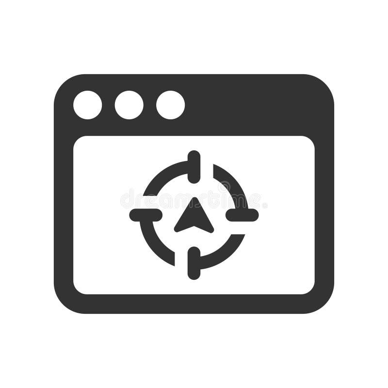 Web Navigation Icon stock vector. Illustration of compass - 326601601