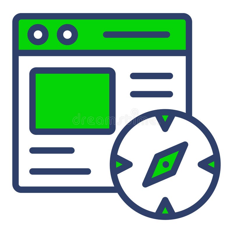 Web Navigation Icon. User Interface Vector Illustration, As a Simple ...