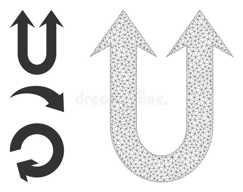 Web Net Double Forward Arrow Icon with Simple Glyphs Stock Vector ...