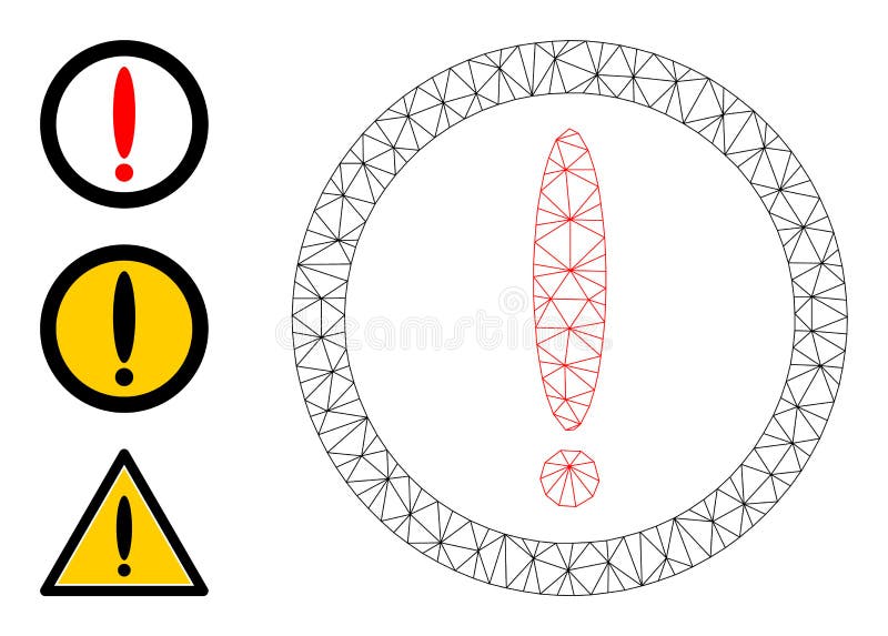 Round Warning Attention Line Icon, Outline Vector Sign, Linear Style ...