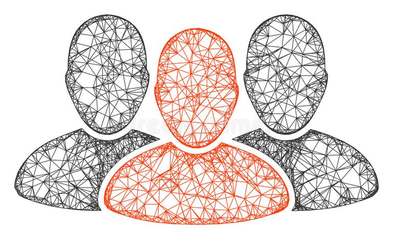 Mesh Web User Profiles Stock Illustrations – 82 Mesh Web User Profiles ...