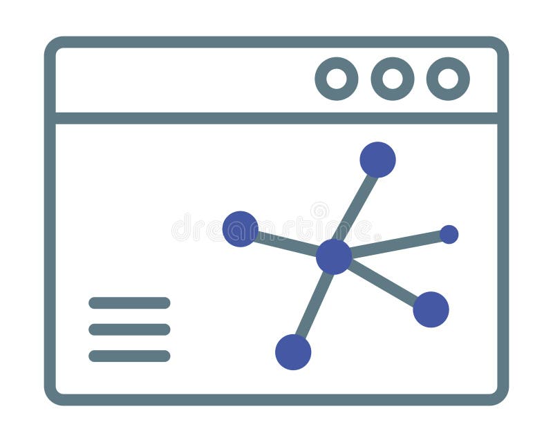 Web Network Browser Icon stock illustration. Illustration of data ...