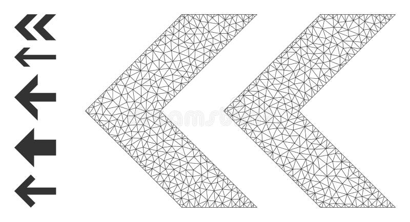 Web Network Shift Left Icon with Simple Glyphs Stock Vector ...