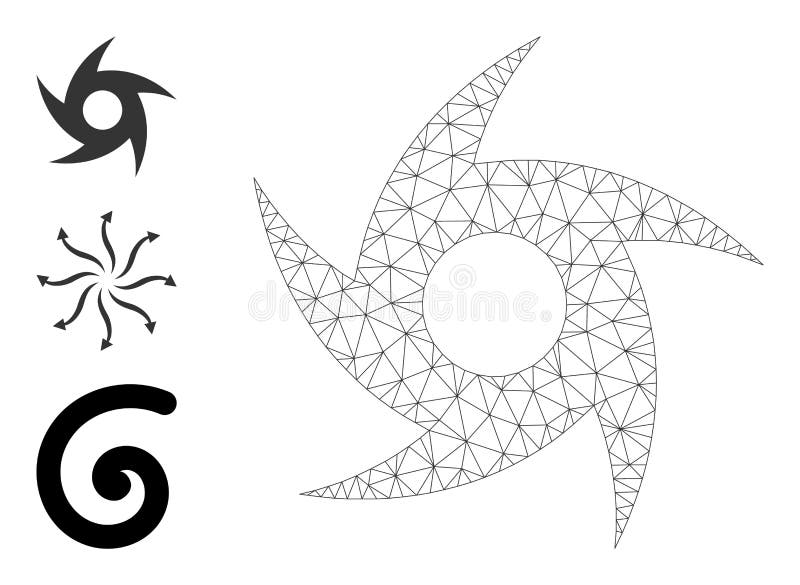 Typhoon Vector Icon in 6 Different Modern Styles. Black, Two Colored ...