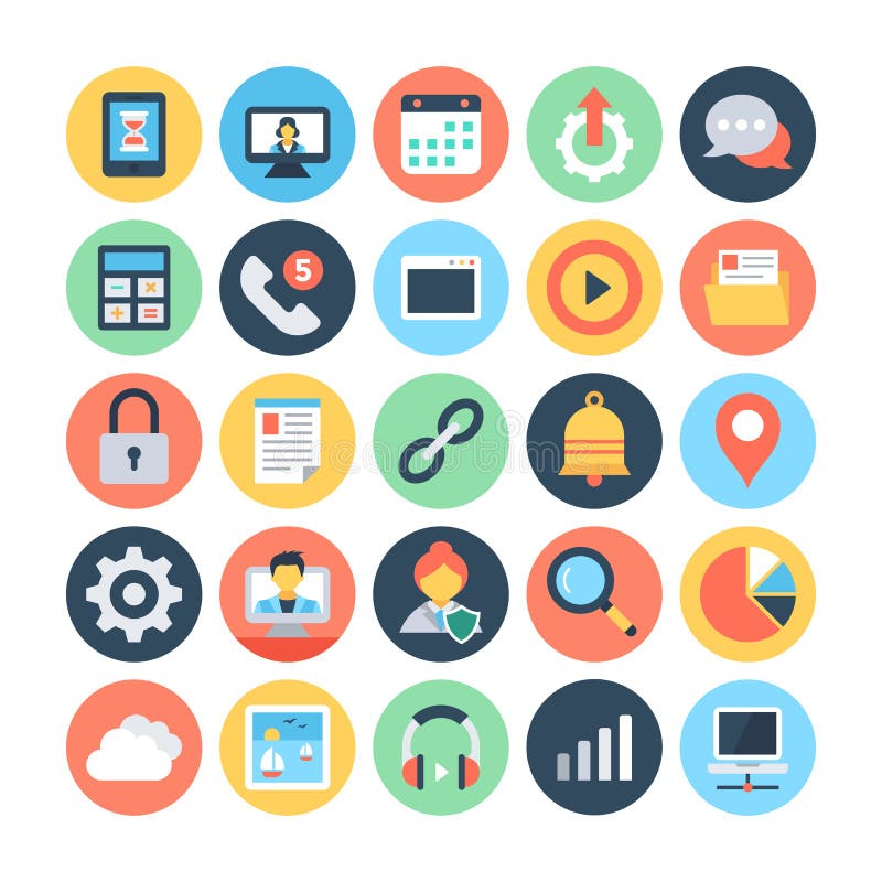 Web and Networking Vector Illustrations 5 Stock Illustration ...