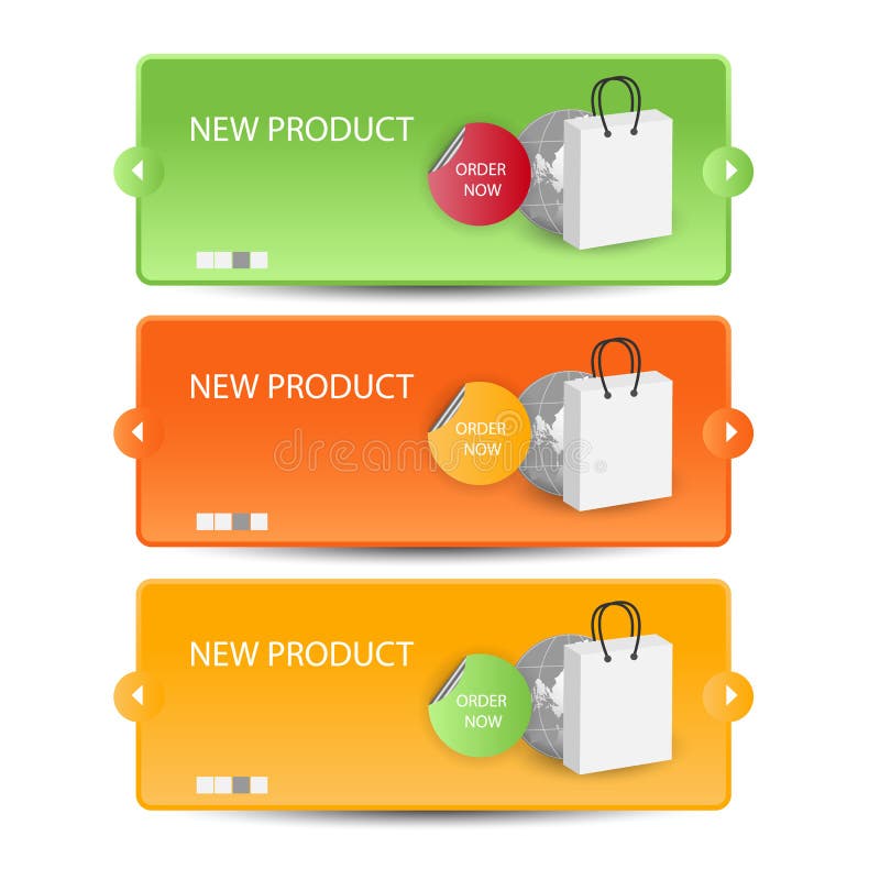 New Product Banner Template. New Product Ribbon Label Stock Vector ...