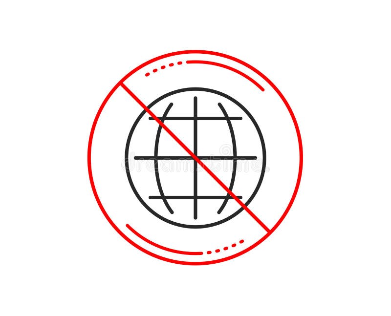 Web stock vector. Illustration of trip, prohibited, simple - 141075705