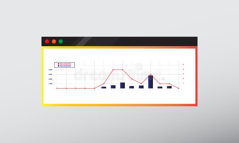 Web Online Window Frame Isolated Stock Vector - Illustration of ...