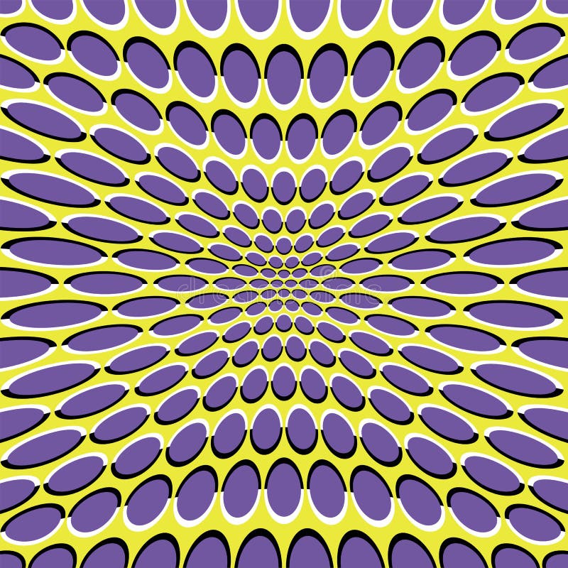 Optical Illusion. Pattern with Circles. Colorful Vector Stock ...