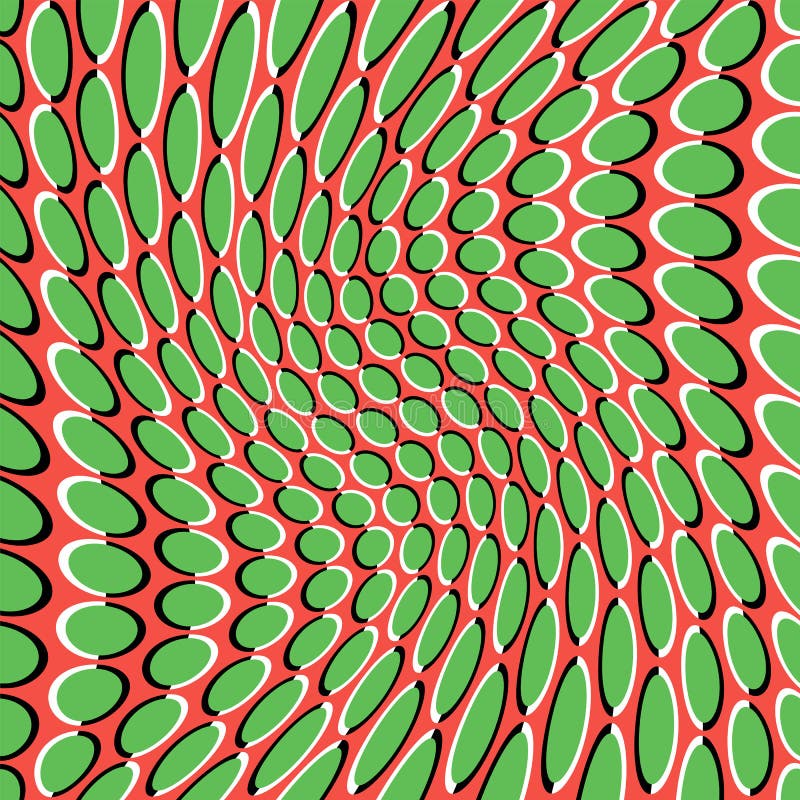 Optical Illusion. Pattern with Circles. Colorful Vector Stock ...