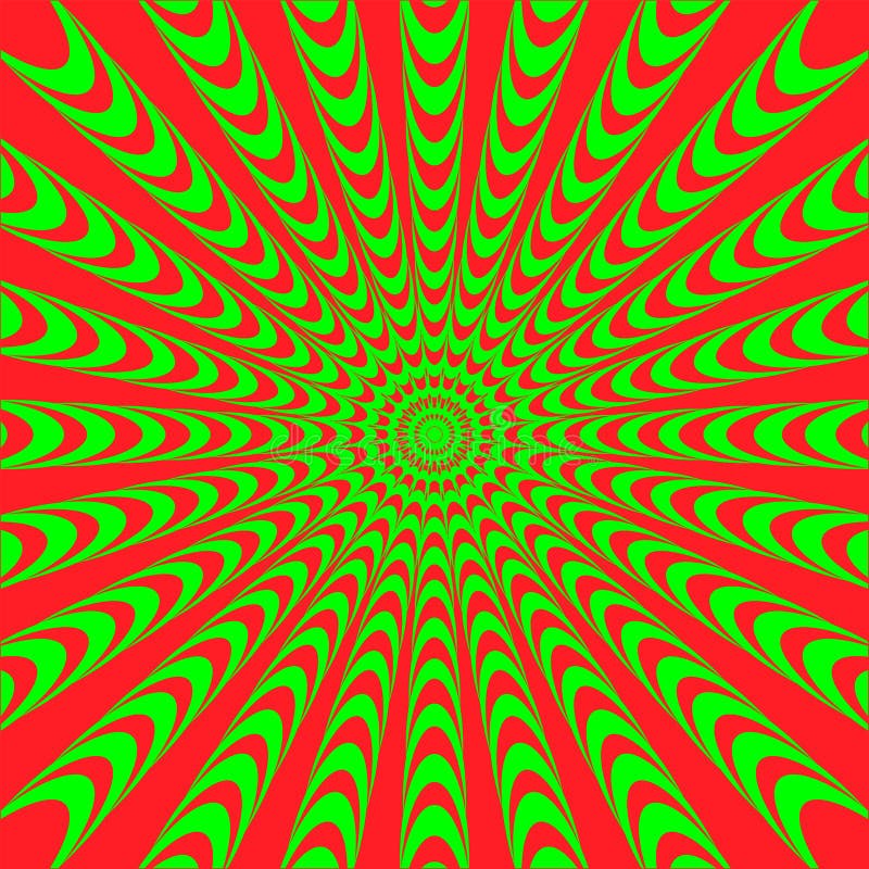 Optical Illusion. Bright Colored Background Stock Illustration ...