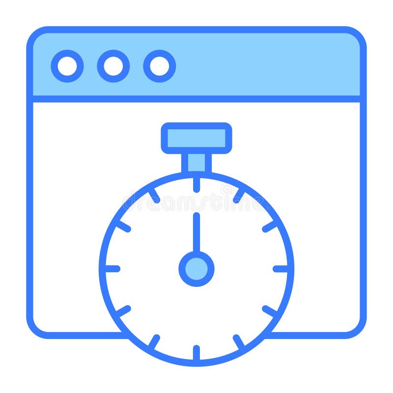 Web Optimization Icon Modern Illustration Stock Vector - Illustration of chronometer, vintage ...