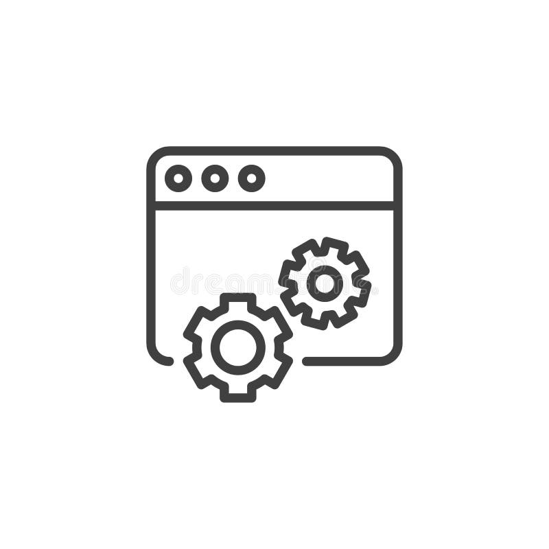 Website Optimization Line Icon Stock Vector - Illustration of sign ... Website Optimization Line Icon Stock Vector - Illustration of sign ...