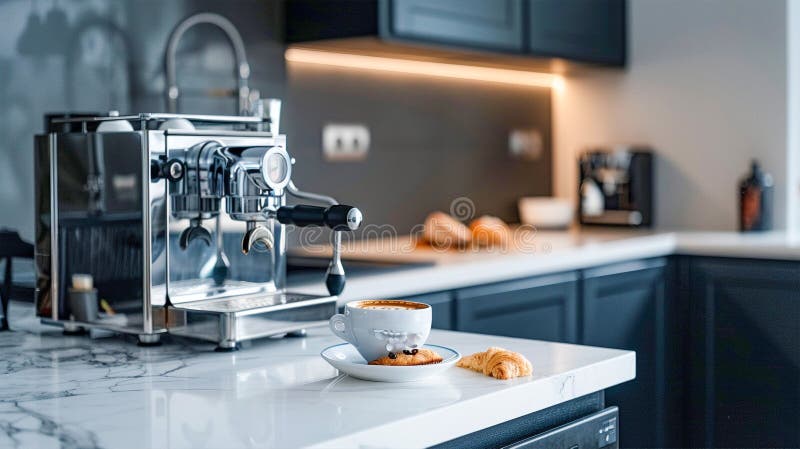 Web-optimized Kitchen Design Featuring a Stylish Modern Kitchen Layout ...