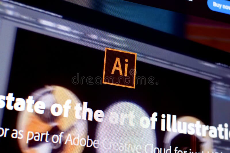 Web Page of Adobe Illustrator Product on Official Website on the ...