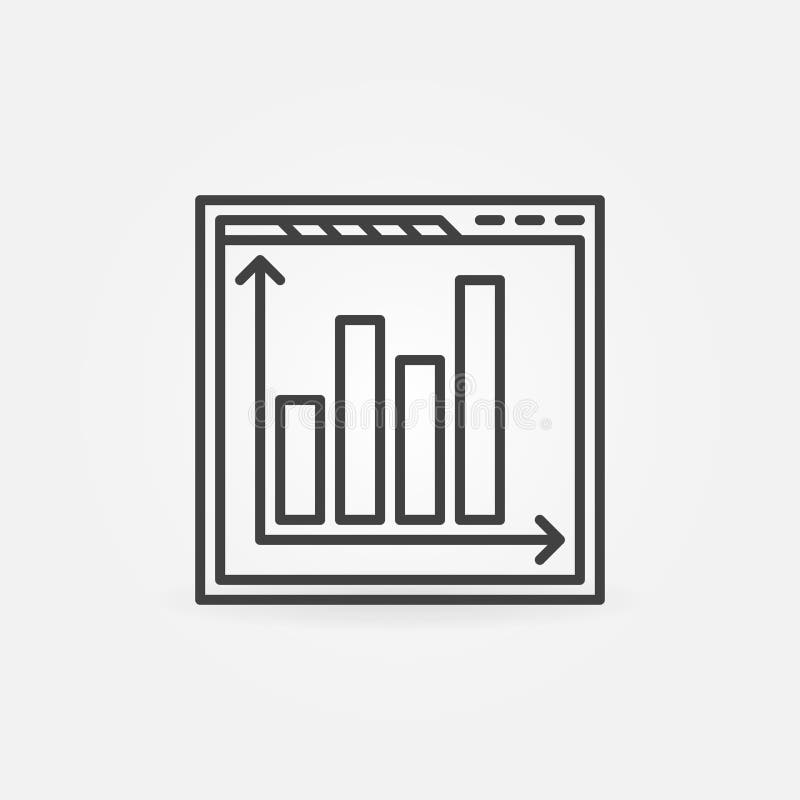 Bar Chart Linear Icon. Modern Outline Bar Chart Logo Concept on Stock ...