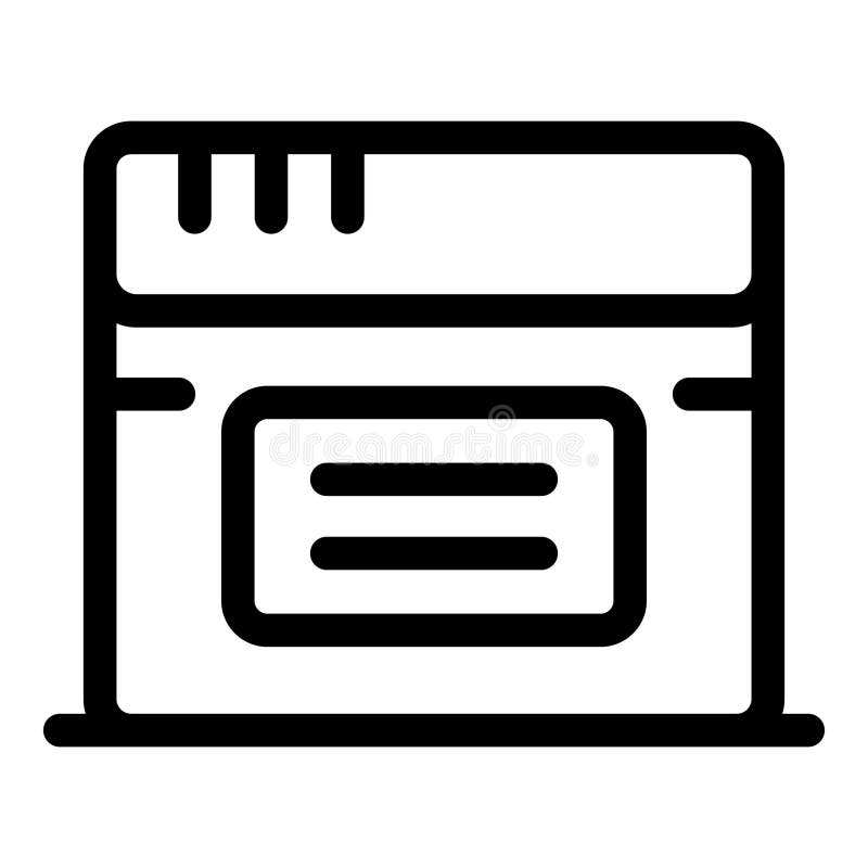 Web Page Building Interface for Online Content Creation Stock Vector ...